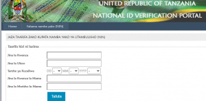 Kupata Namba ya Kitambulisho cha Taifa (NIN) - NIDA - AJIRASASA